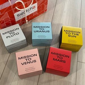 Swatch | Accessories | Mission To Pluto Bioceramic Moonswatch Watch ...